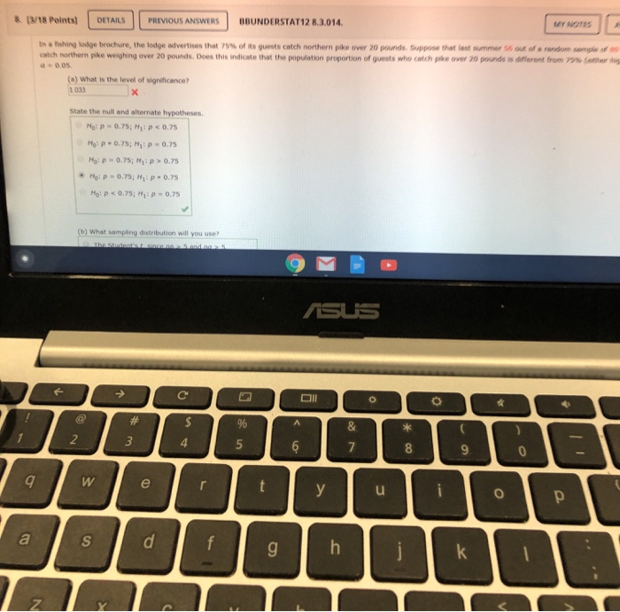 The standard normal, since np