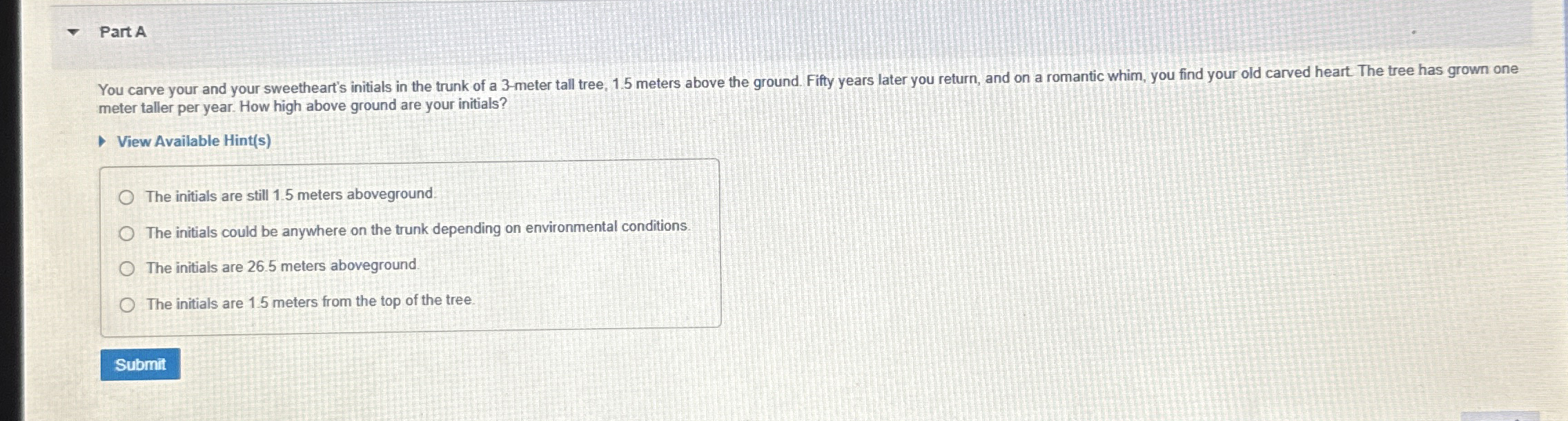 Solved Part AYou carve your and your sweetheart's initials | Chegg.com