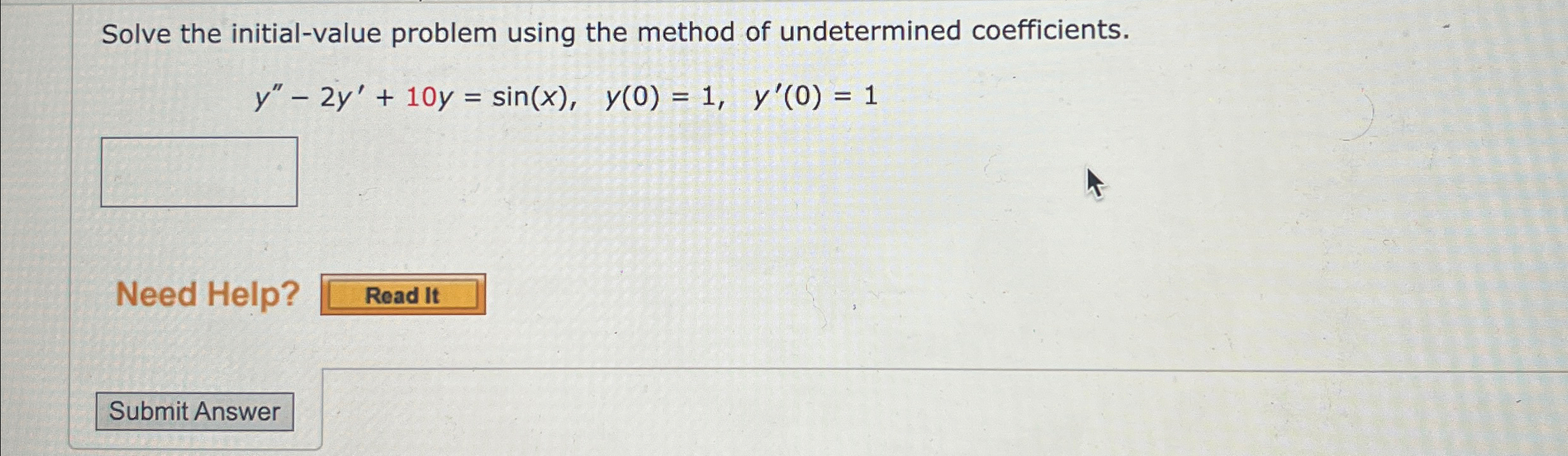 Solved Solve the initial-value problem using the method of | Chegg.com