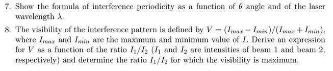 Solved 7. Show the formula of interference periodicity as a | Chegg.com