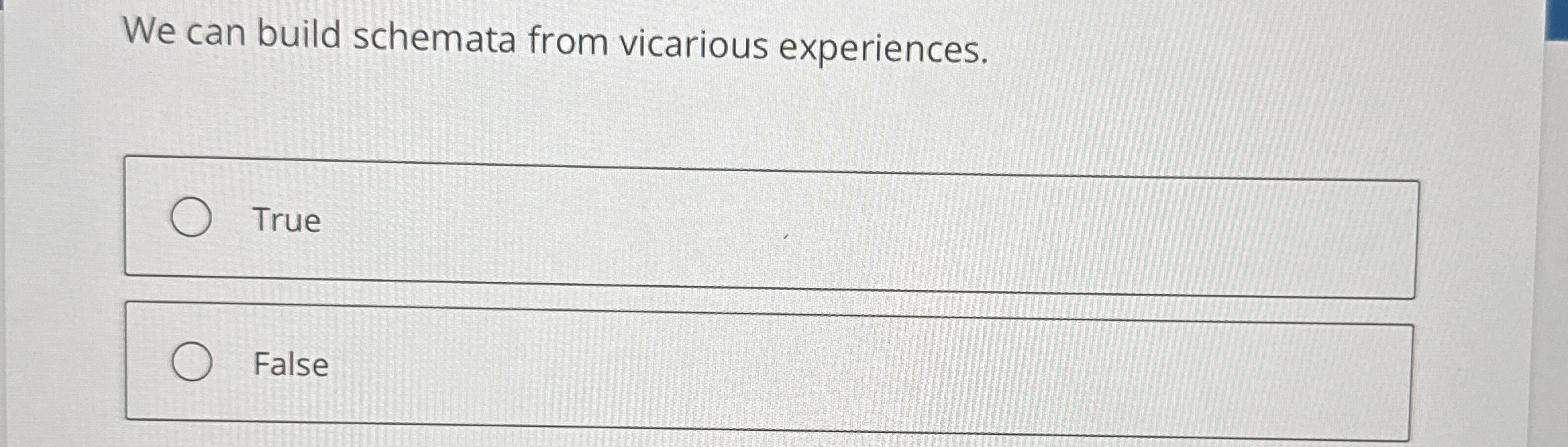 Solved We can build schemata from vicarious | Chegg.com