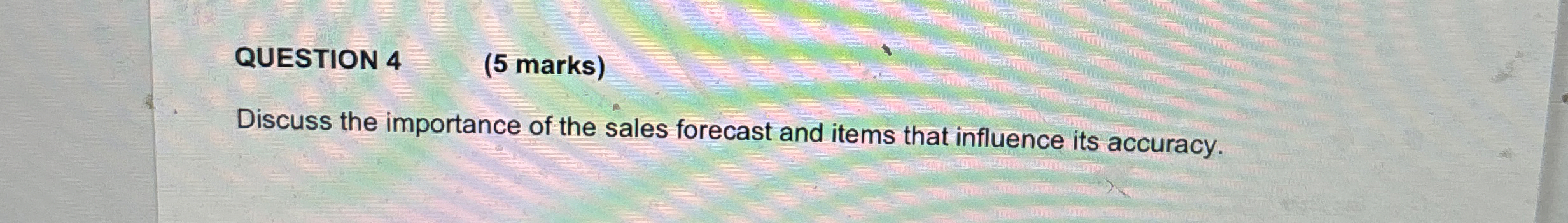 Solved QUESTION 4(5 ﻿marks)Discuss the importance of the | Chegg.com