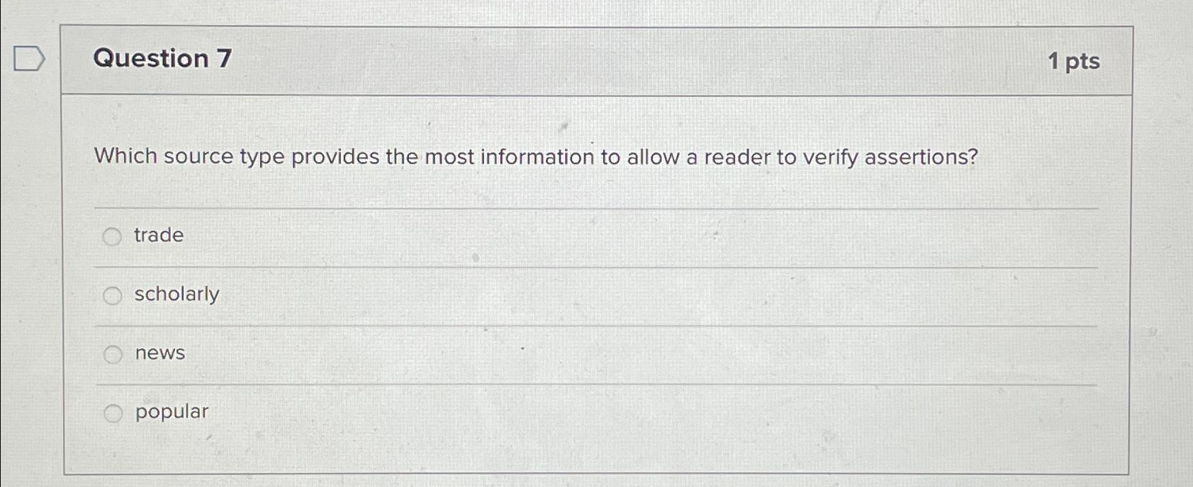 Solved Question 71 ﻿ptsWhich source type provides the most | Chegg.com