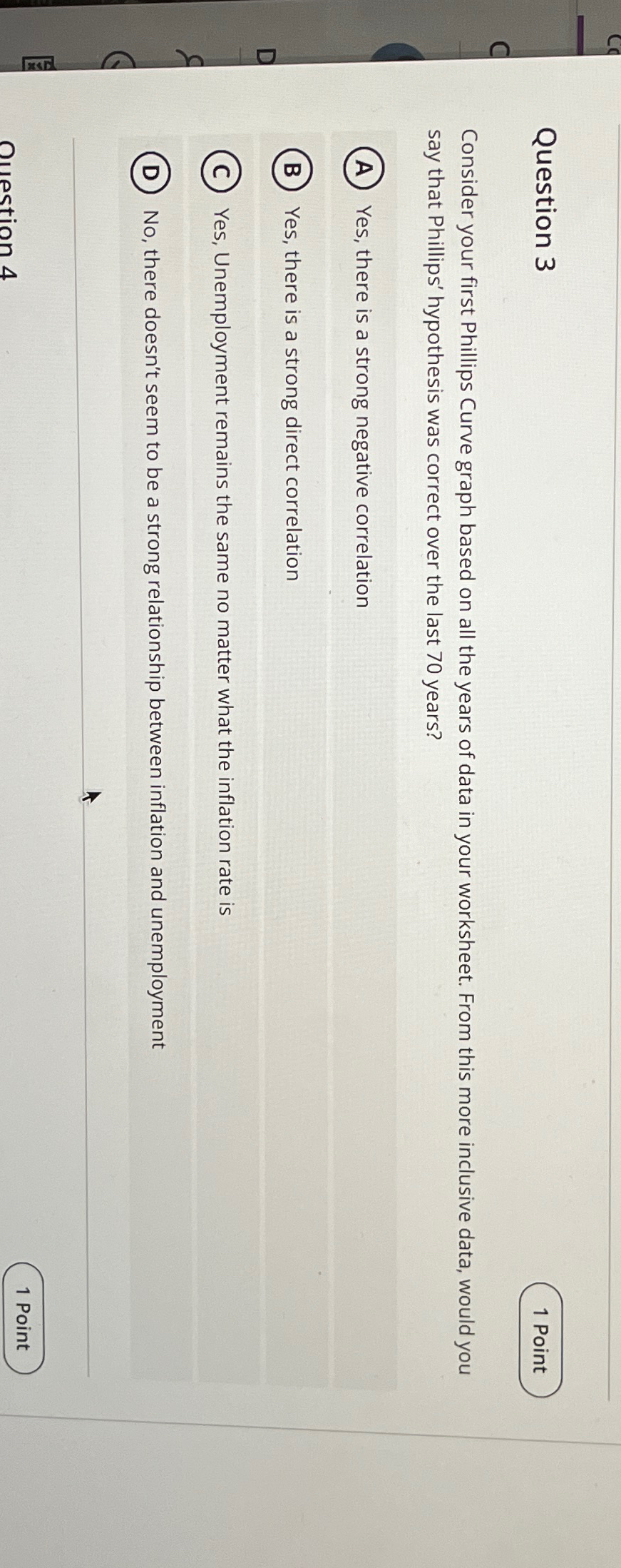Solved Question 31 ﻿PointConsider your first Phillips Curve | Chegg.com