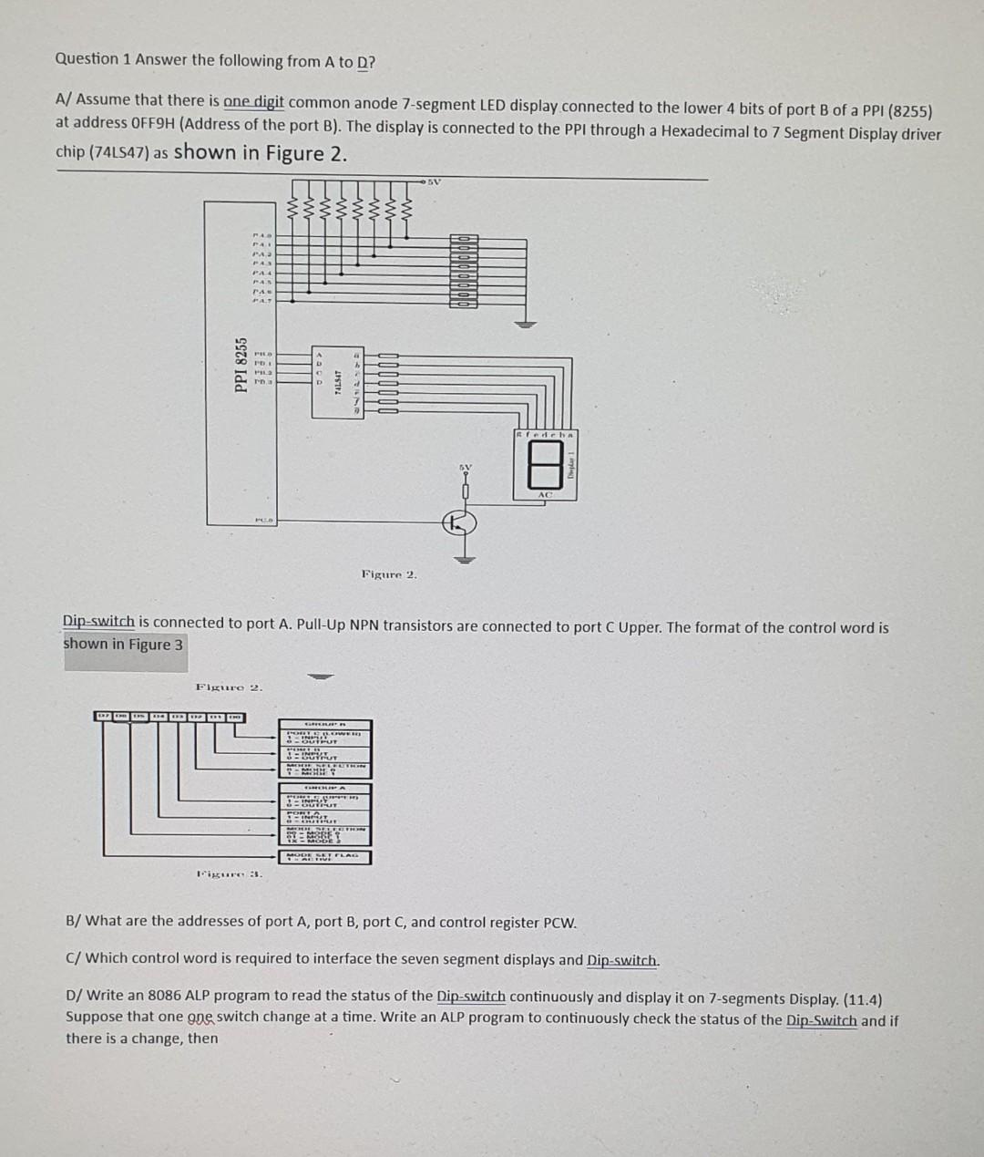 Solved Question 1 Answer the following from A to D ? A/ | Chegg.com
