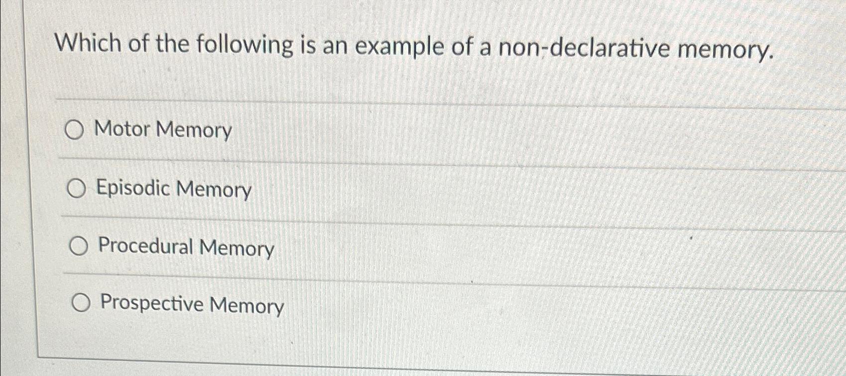 Solved Which of the following is an example of a | Chegg.com