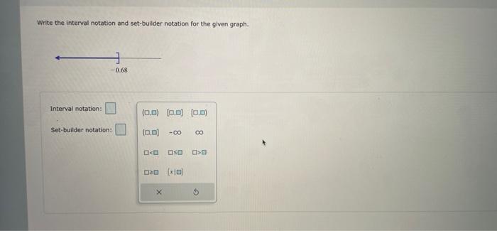 Solved Write the interval notation and set-builder notation | Chegg.com