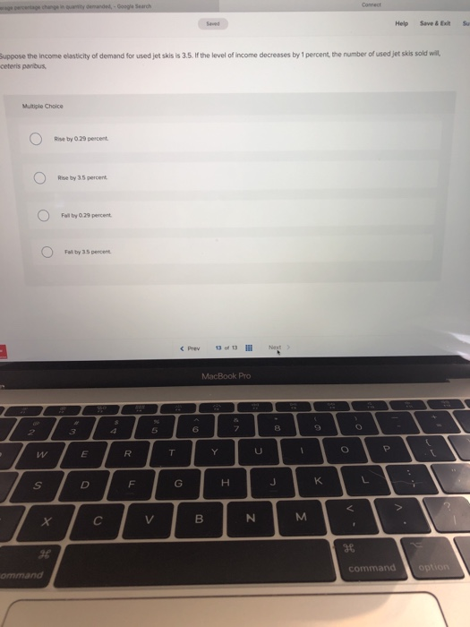 Solved Connect Swed Help Save & Exit Su Suppose the income | Chegg.com