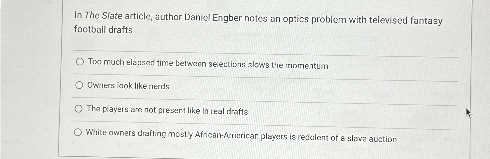 Solved In The Slate article, author Daniel Engber notes an | Chegg.com