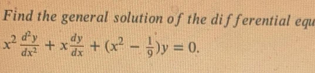 Solved Find the general solution of the differential equ d. | Chegg.com
