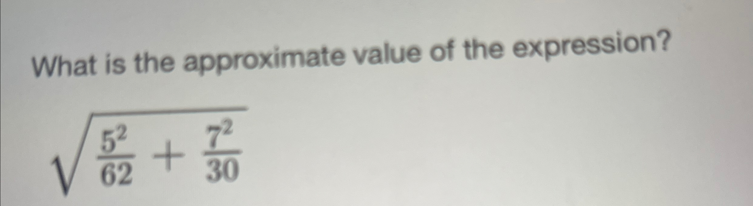Solved What is the approximate value of the | Chegg.com