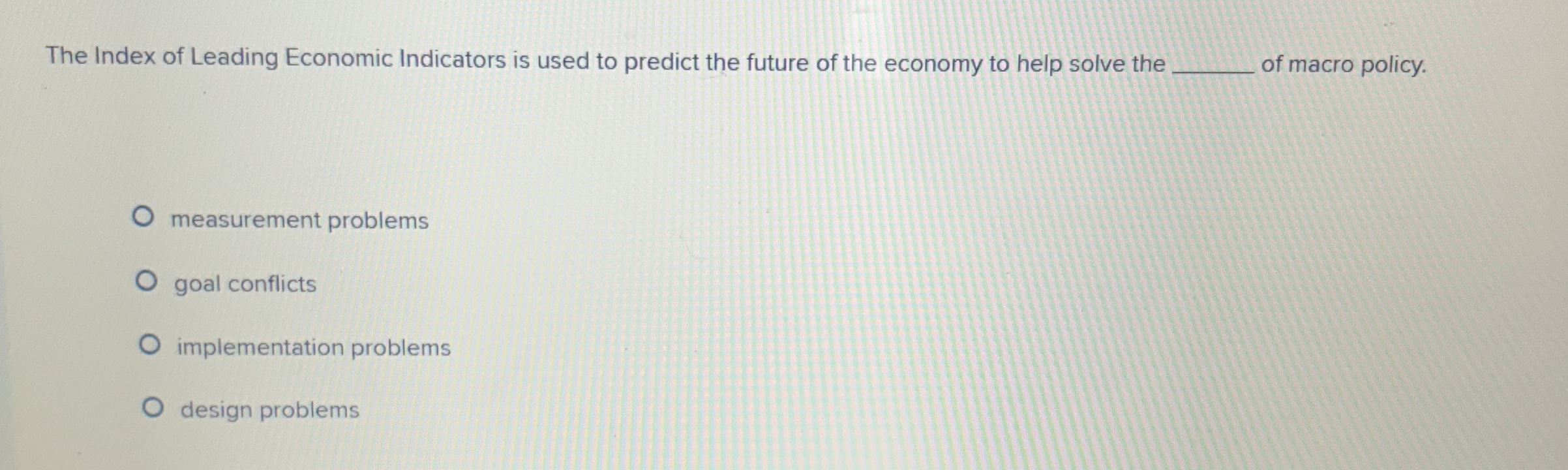 Solved The Index of Leading Economic Indicators is used to | Chegg.com