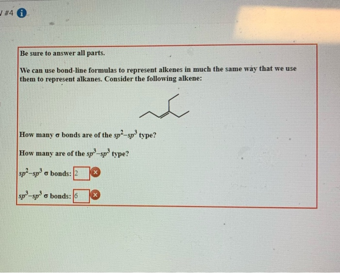 Solved #4 Be sure to answer all parts. We can use bond-line | Chegg.com