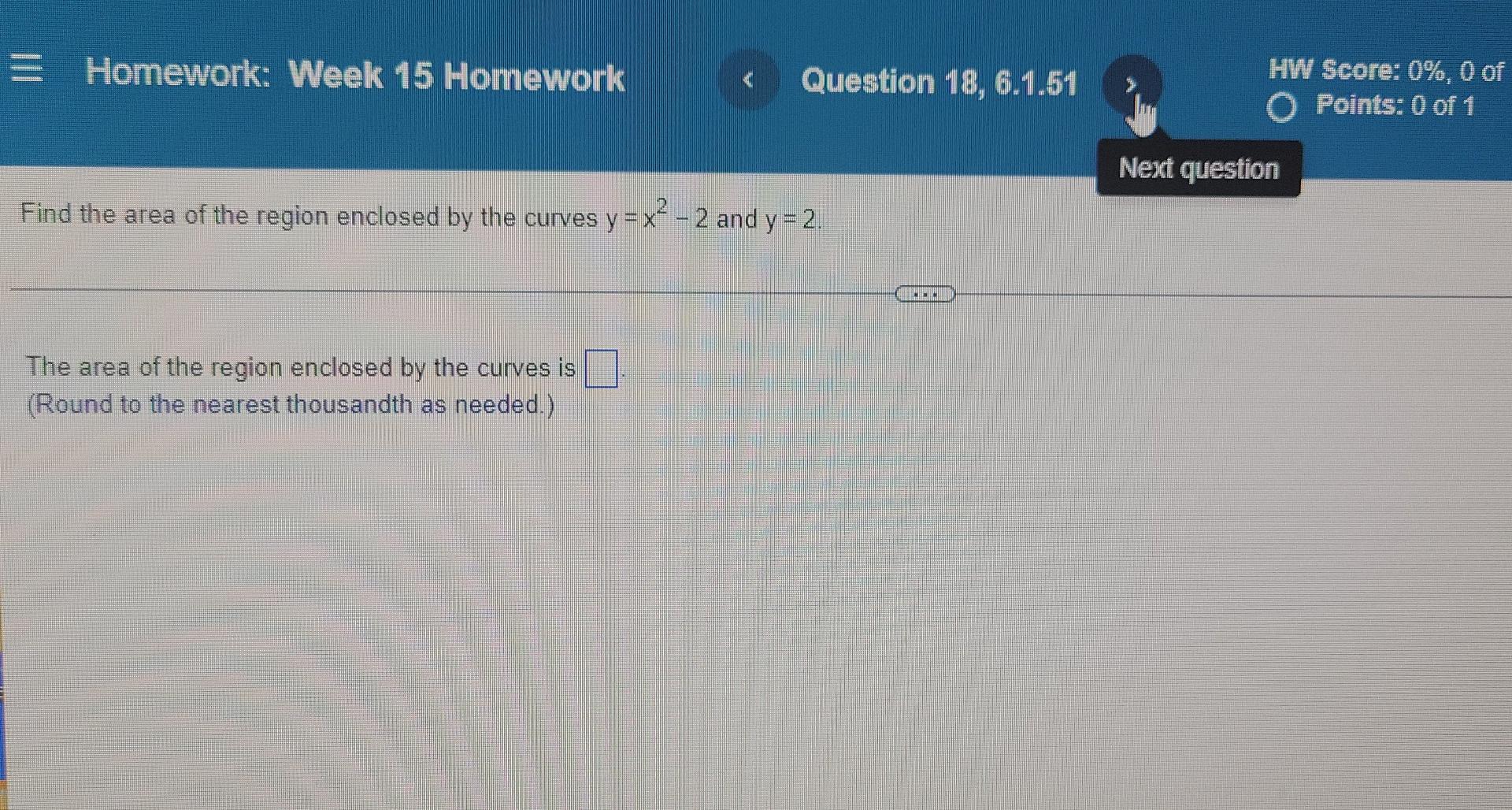 Solved = Homework: Week 15 Homework Question 16, 6.1.35 HW | Chegg.com
