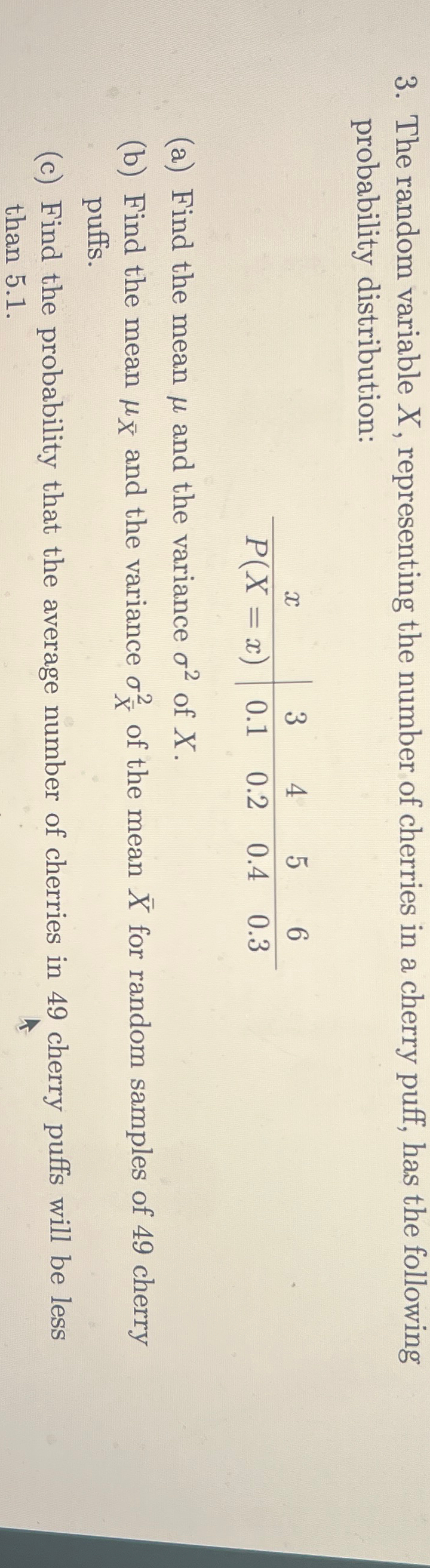 Solved The random variable x, ﻿representing the number of | Chegg.com