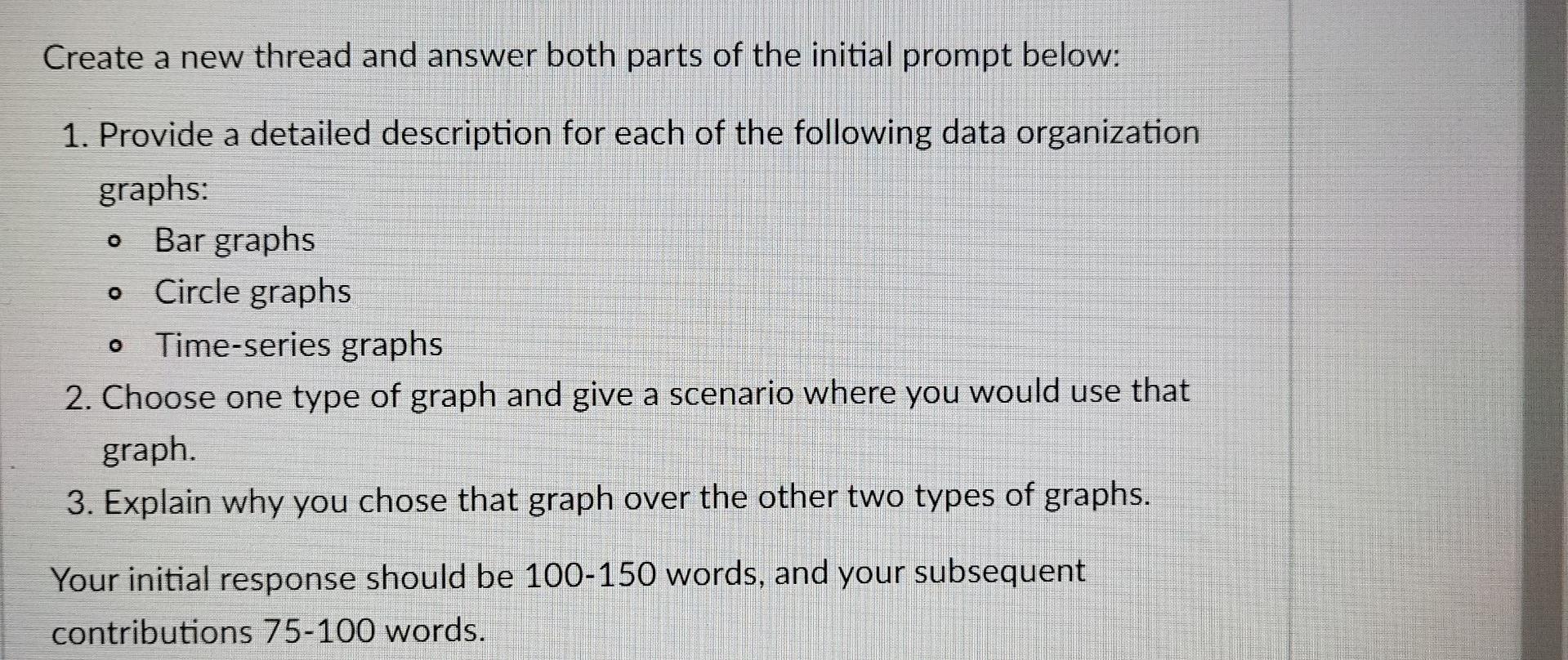 Solved Create a new thread and answer both parts of the | Chegg.com