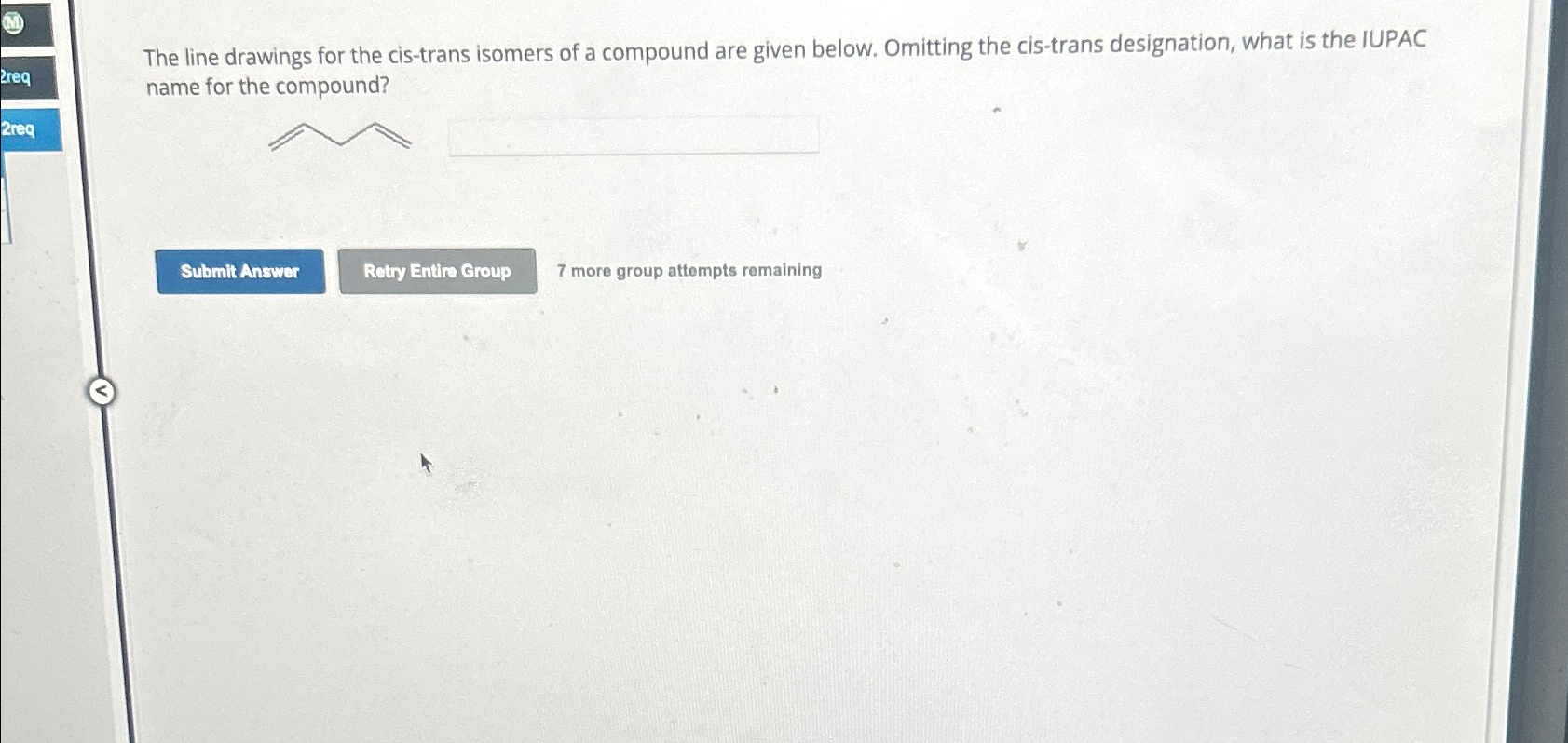 Solved The line drawings for the cis-trans isomers of a | Chegg.com