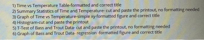 1) Time vs Temperature Table-formatted and correct | Chegg.com