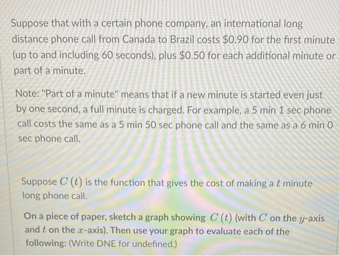 Solved Suppose that with a certain phone company, an | Chegg.com