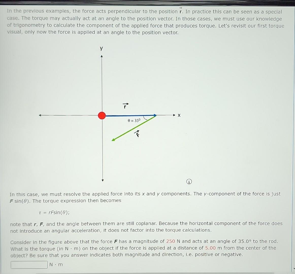 Let's consider a simple case of torque. In the figure | Chegg.com