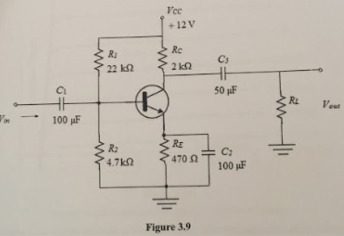 Solved 7. Determine value of the bypass capacitor of the | Chegg.com