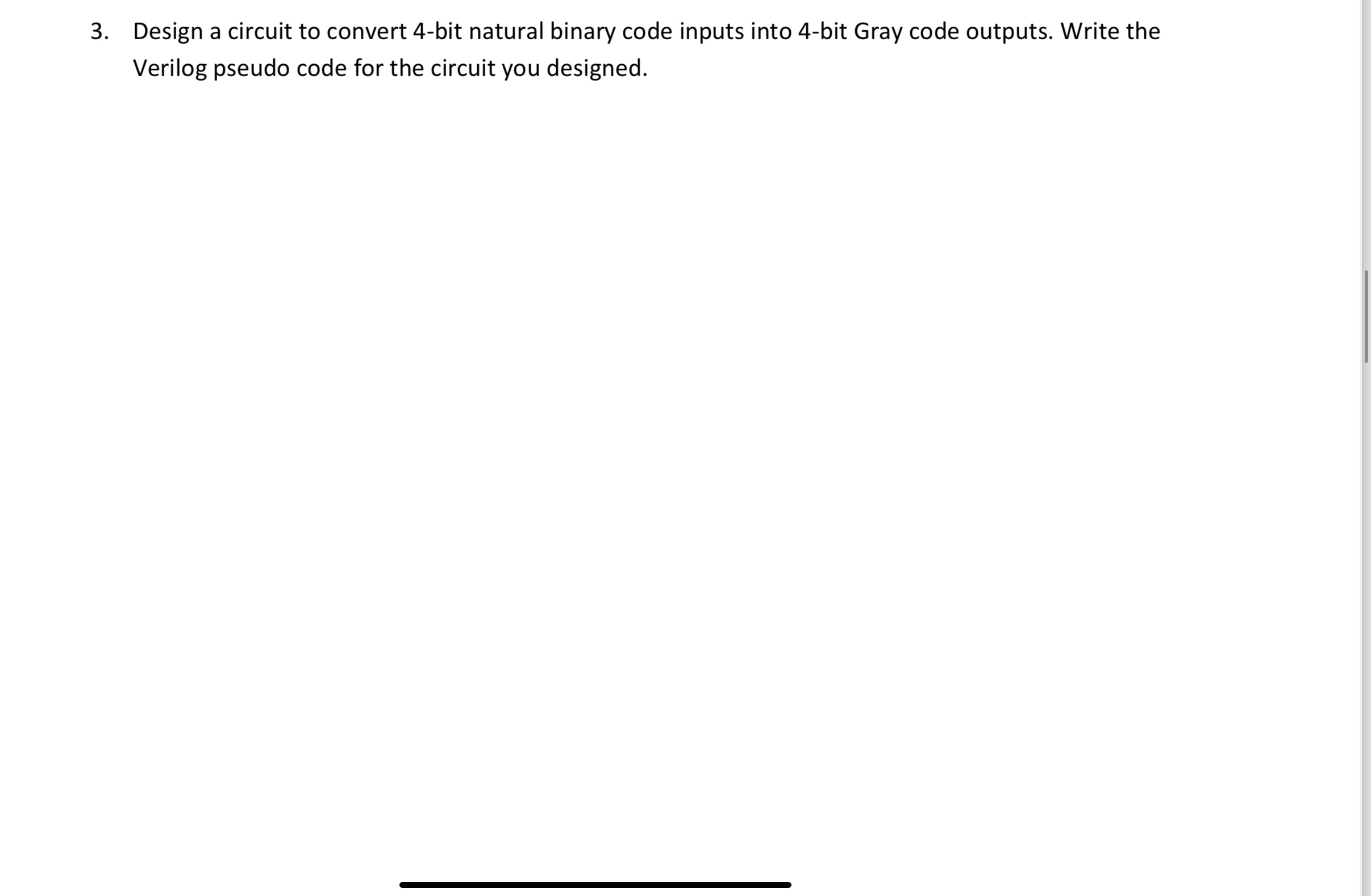 Solved Design a circuit to convert 4-bit natural binary code | Chegg.com