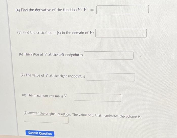 Solved Open-box Problem. An open-box (top open) is made from | Chegg.com