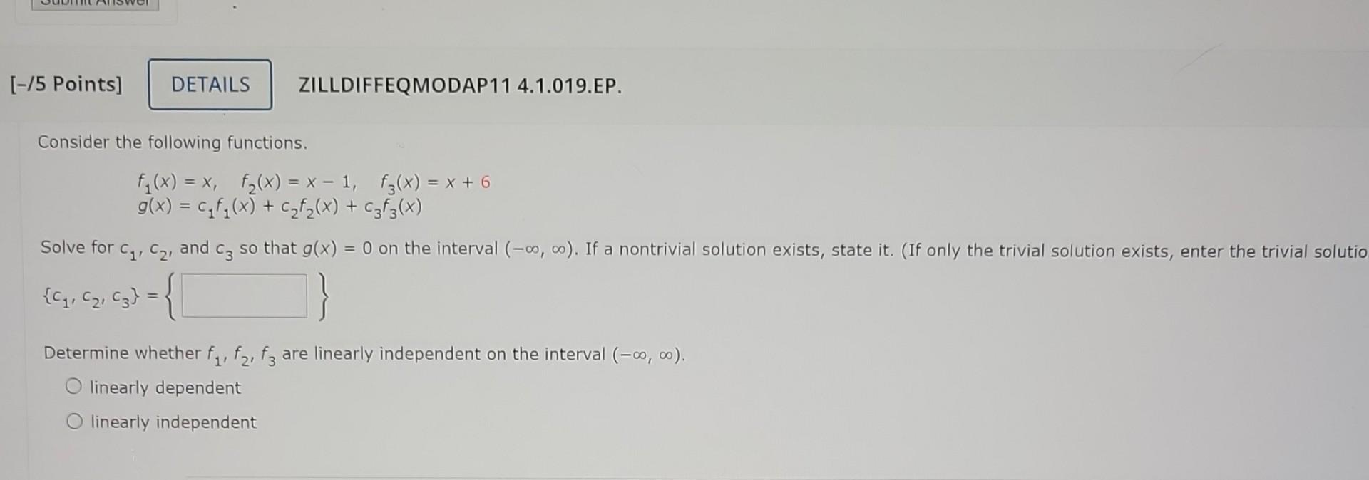 Solved -/5 Points] ZILLDIFFEQMODAP11 4.1.019.EP. Consider | Chegg.com