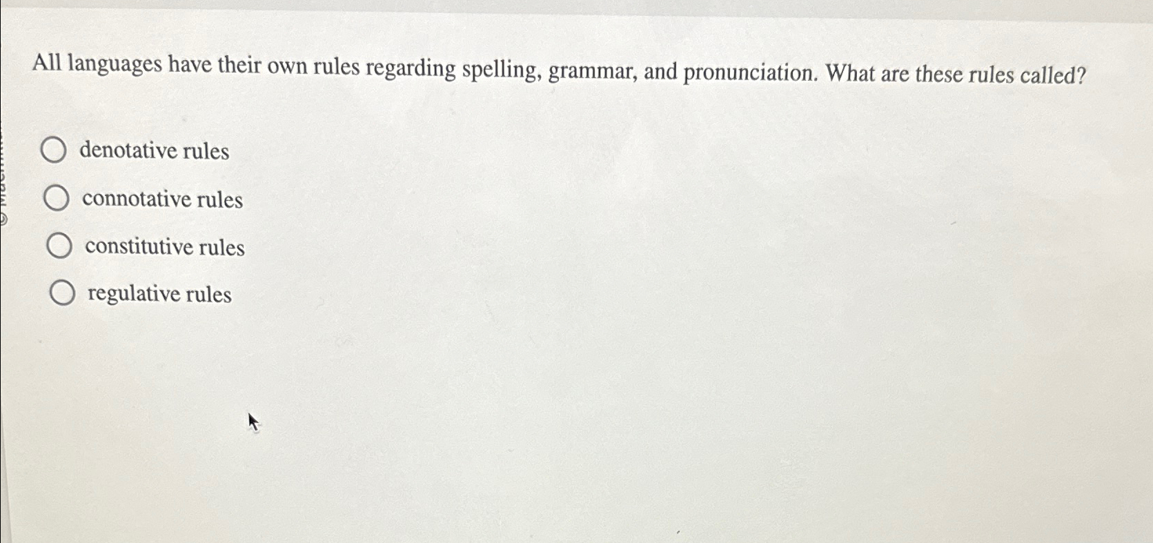 Solved All languages have their own rules regarding | Chegg.com