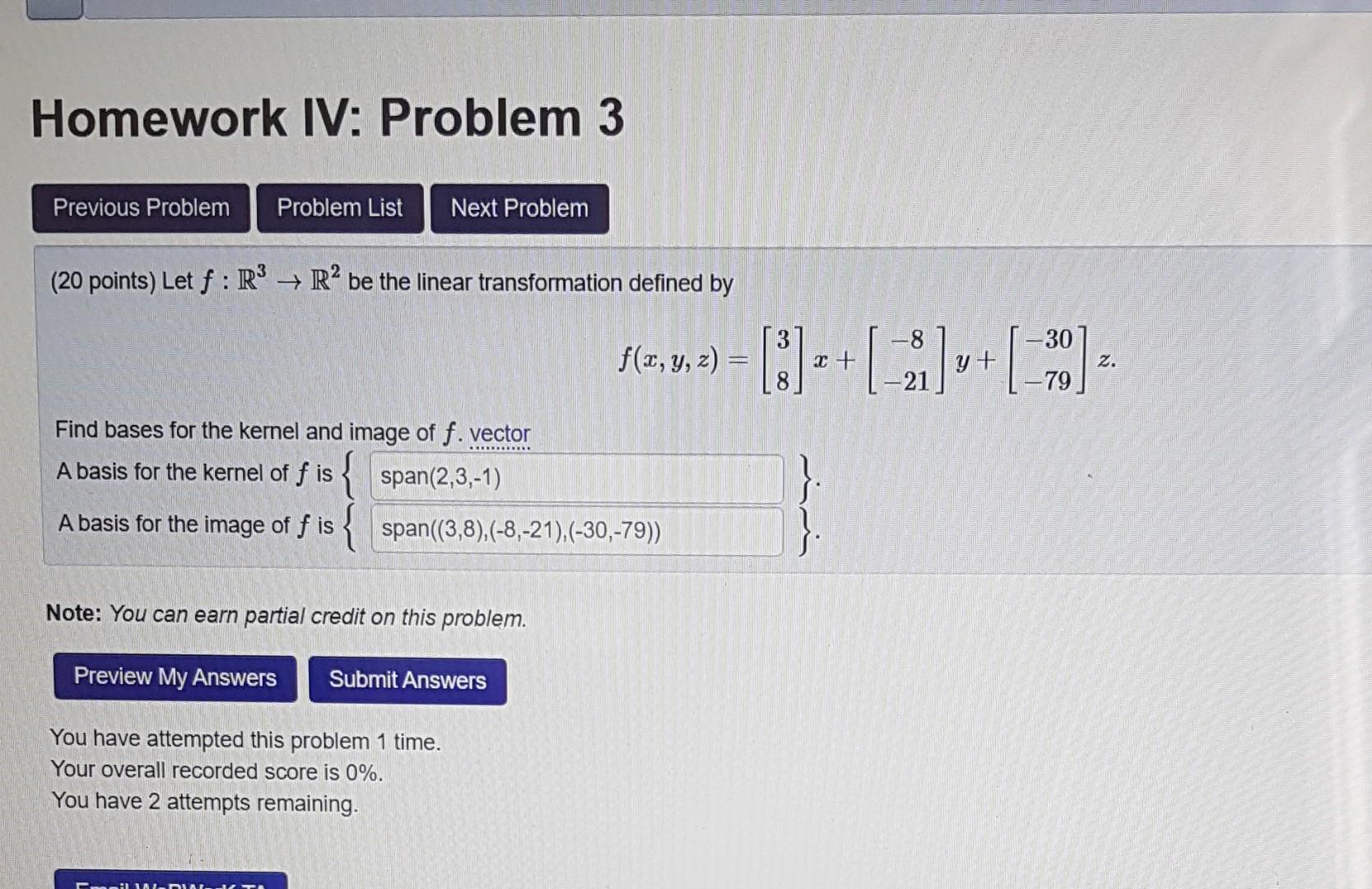Solved Homework IV: Problem 3 Previous Problem Problem List | Chegg.com Solved Homework IV: Problem 3 Previous Problem Problem List | Chegg.com