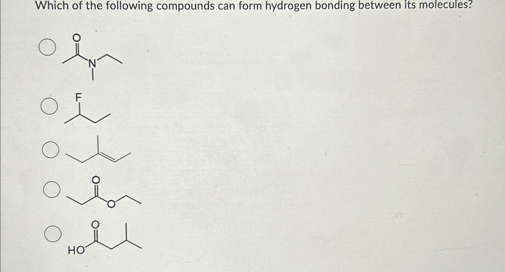 Solved Which of the following compounds can form hydrogen | Chegg.com