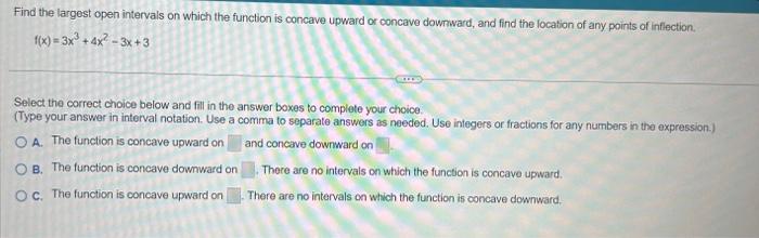 Solved f(x)=2x4+4x3−240x2+36x−4 Solect the correct choice | Chegg.com