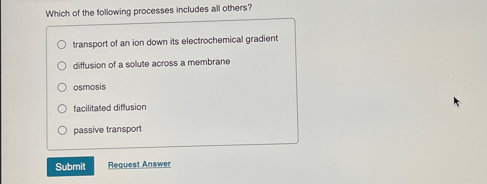 Solved Which of the following processes includes all | Chegg.com