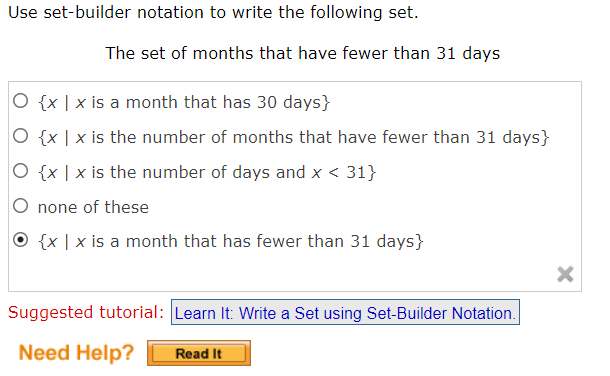 Solved Use set-builder notation to write the following | Chegg.com