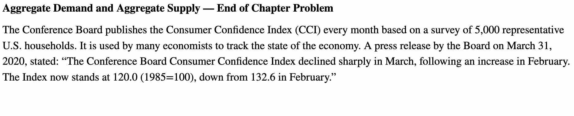 Solved Aggregate Demand and Aggregate Supply — ﻿End of | Chegg.com