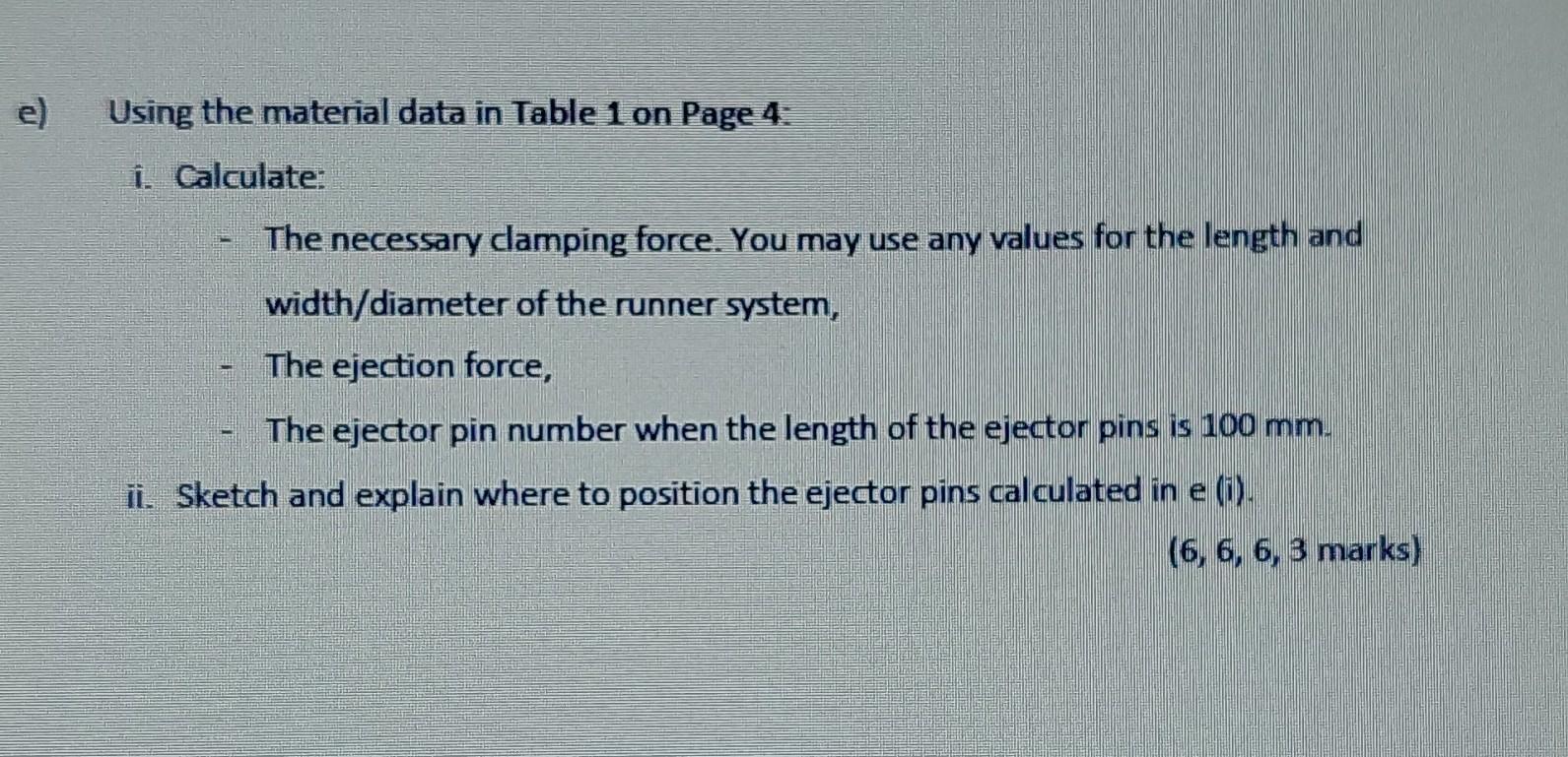 Question 3 A 2-plate cold runner mould with eight | Chegg.com