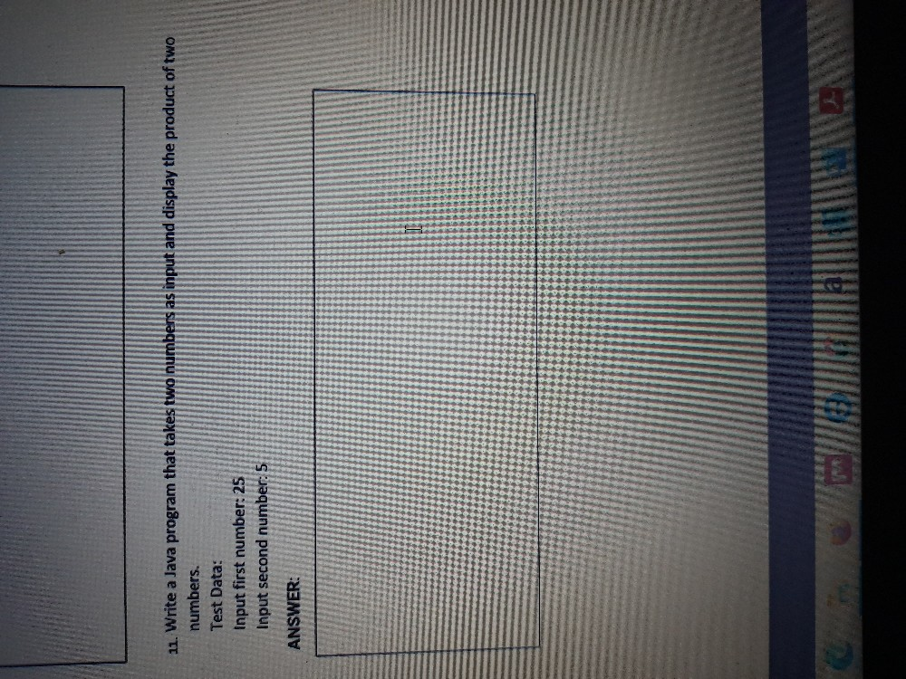 Solved 11 Write A Java Program That Takes Two Numbers As Chegg