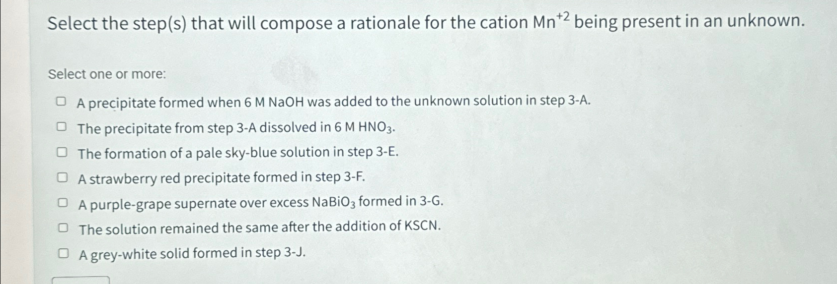 Solved Select the step(s) ﻿that will compose a rationale for | Chegg.com