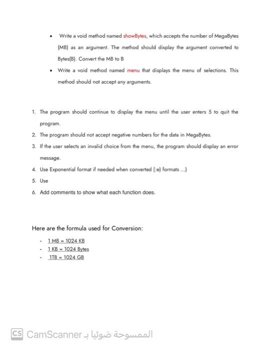 Solved Menu Driven Conversion Program Write A Python Program 1754