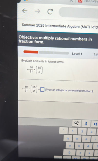 Solved Summer 2025 ﻿Intermediate Algebra (MATH-110Objective: | Chegg.com