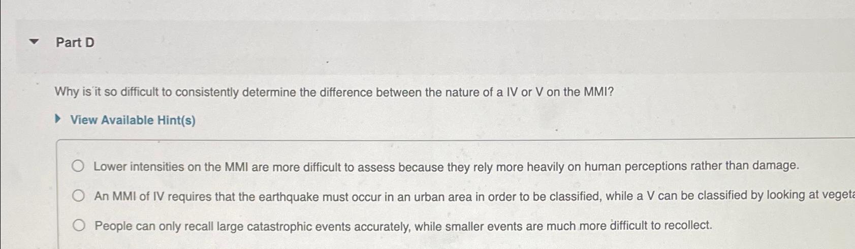 Solved Part DWhy is it so difficult to consistently | Chegg.com
