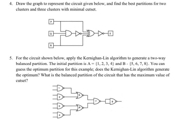 Solved 4. Draw the graph to represent the circuit given | Chegg.com