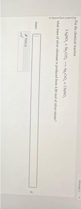 Solved For the chemical reaction | Chegg.com