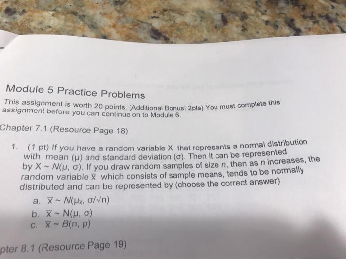 Solved Module 5 Practice Problems assignment before you can | Chegg.com