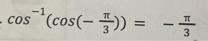 Solved cos−1(cos(−3π))=−3π | Chegg.com