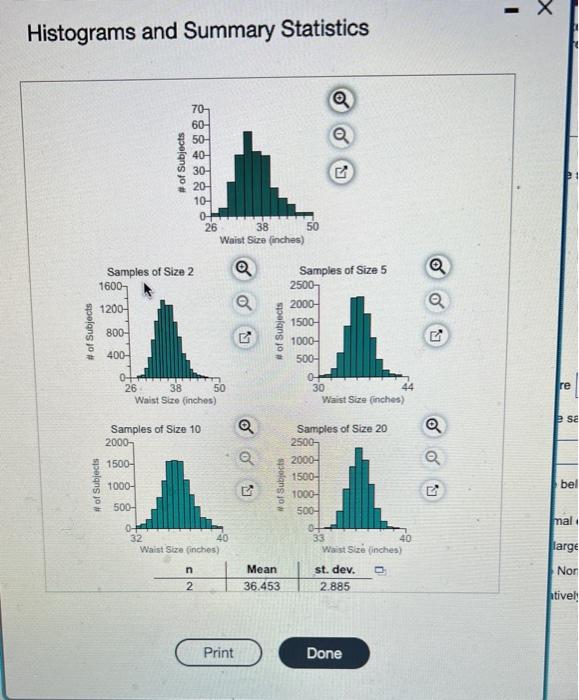 Histograms and Summary Statistics Rosoarchers | Chegg.com