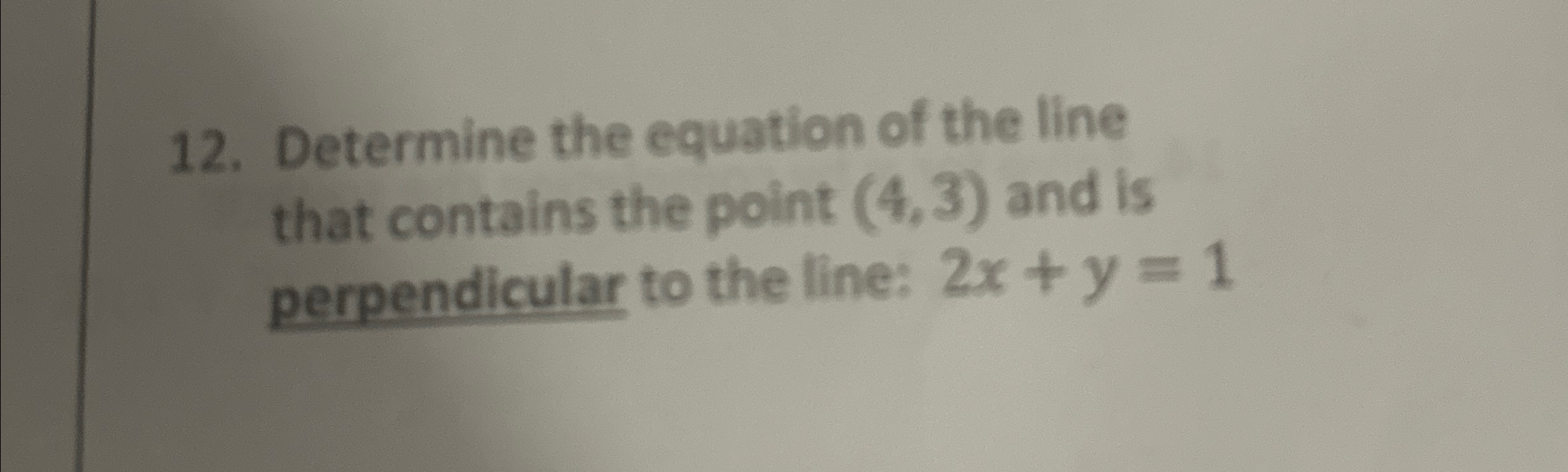 Solved Determine the equation of the line that contains the | Chegg.com