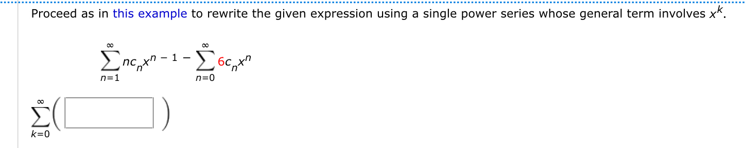 Solved Proceed as in this example to rewrite the given | Chegg.com