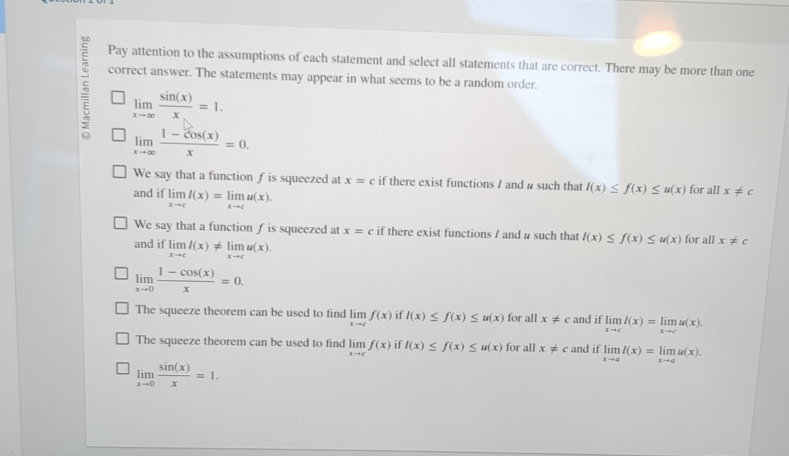 Solved Pay attention to the assumptions of each statement | Chegg.com
