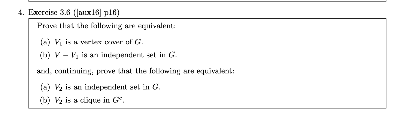 Solved Exercise 3.6 ([aux16] ﻿p16)Prove that the following | Chegg.com